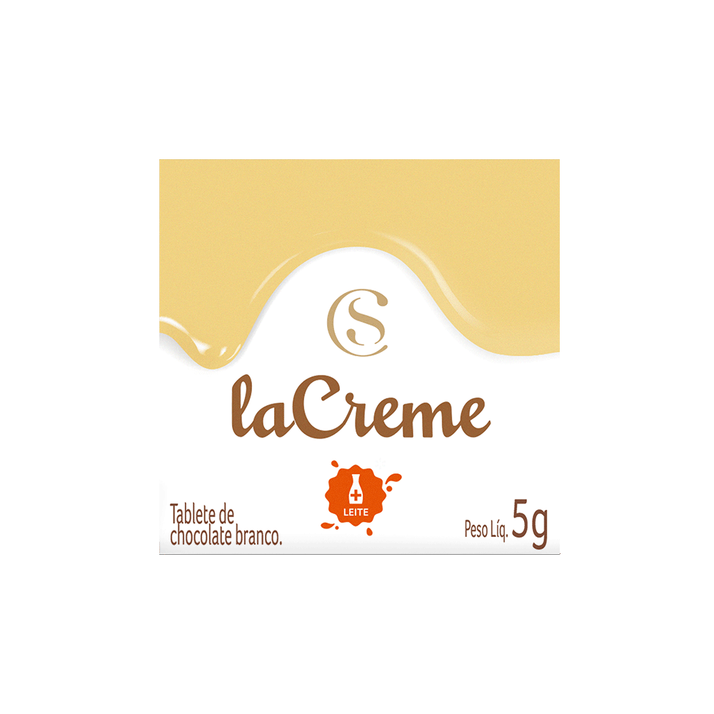 TABLETE LACREME BRANCO 5G | Loja Cacau Show